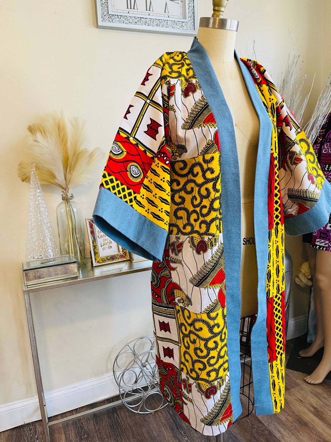 African Print Kimono/ Ankara Kimono - Etsy