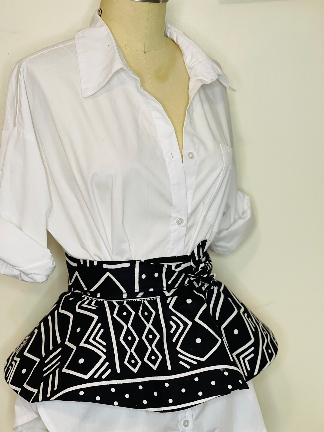 Ankara Peplum Belt - Etsy