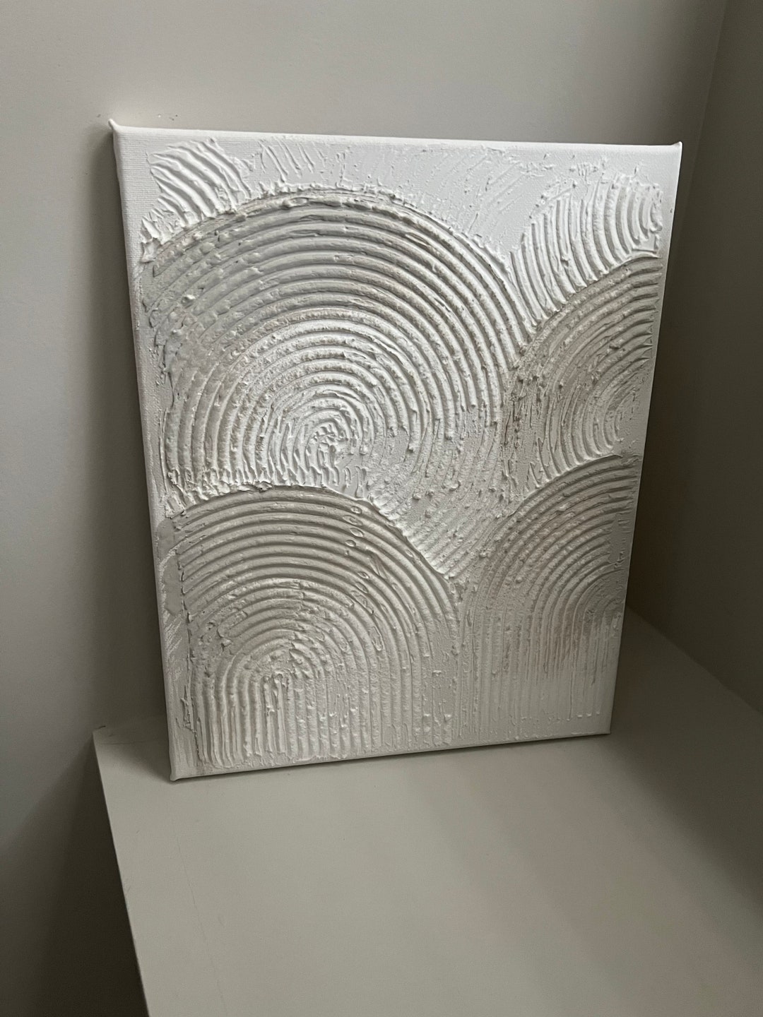 Textured Spackle Wall Art | Plaster Art | 11”x14” Wall Decor | Handmade ...