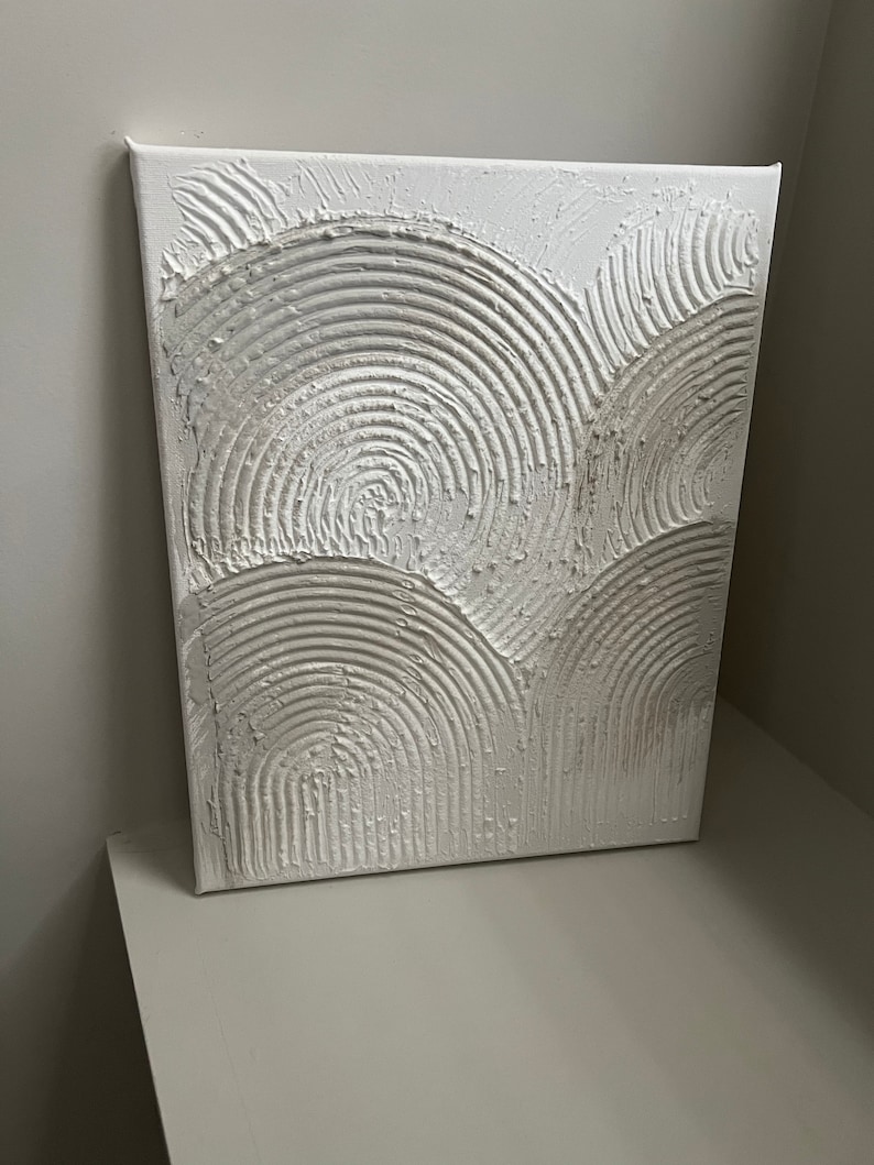Textured Spackle Wall Art | Plaster Art | 11”x14” Wall Decor | Handmade ...