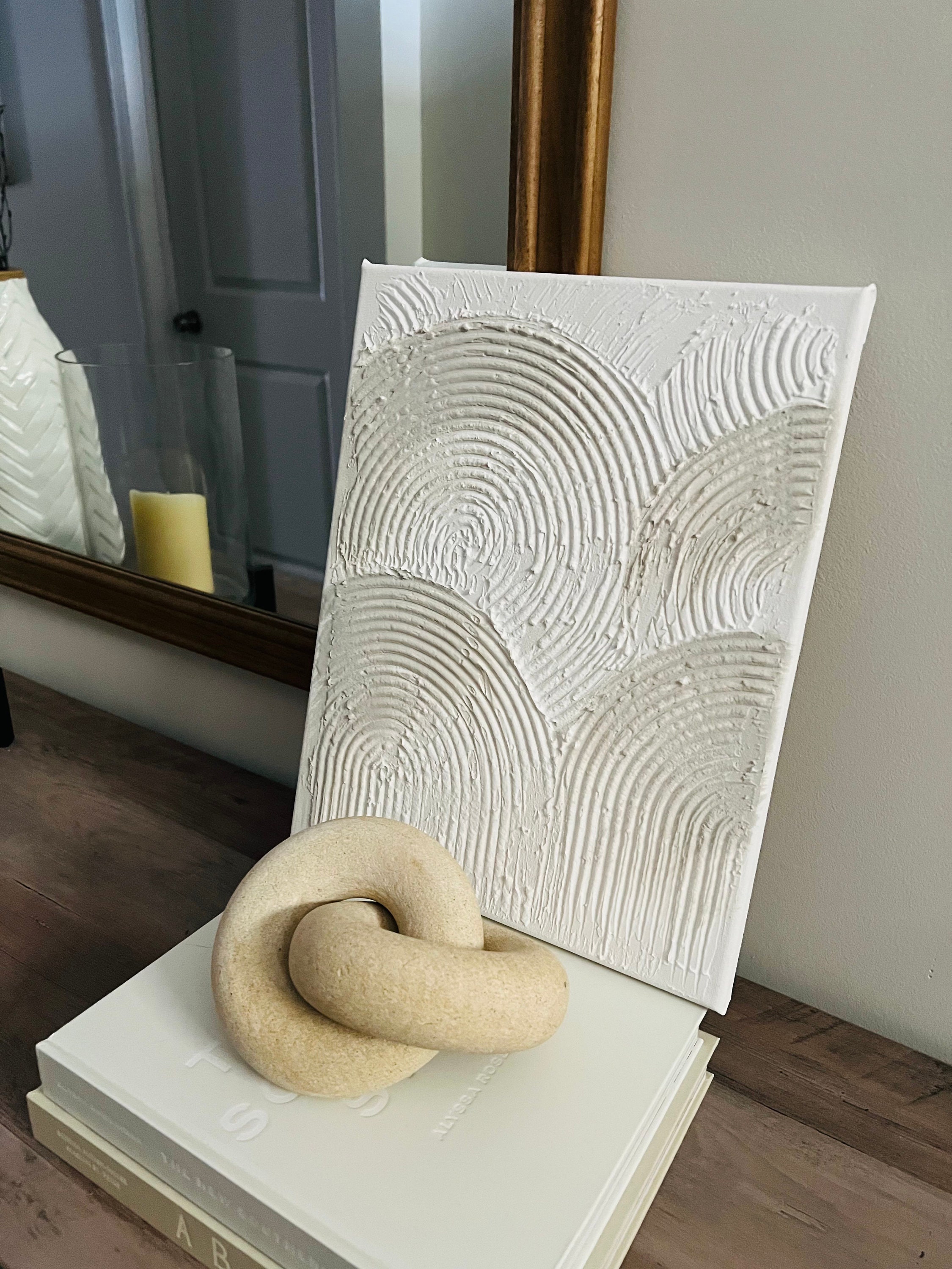 Textured Spackle Wall Art | Plaster Art | 11”x14” Wall Decor | Handmade ...