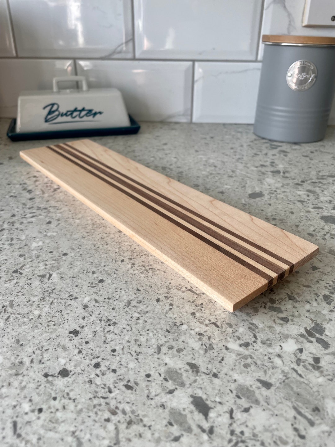 Custom Size Wooden Sushi Board Maple & Walnut Hardwood - Etsy