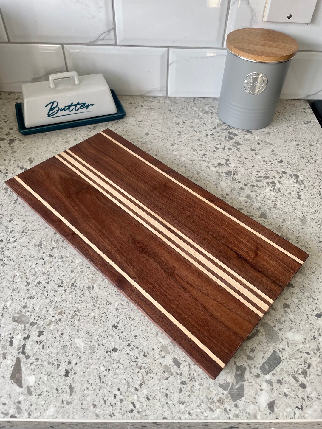 Custom Size Wooden Chopping Board Walnut & Maple Hardwood - Etsy