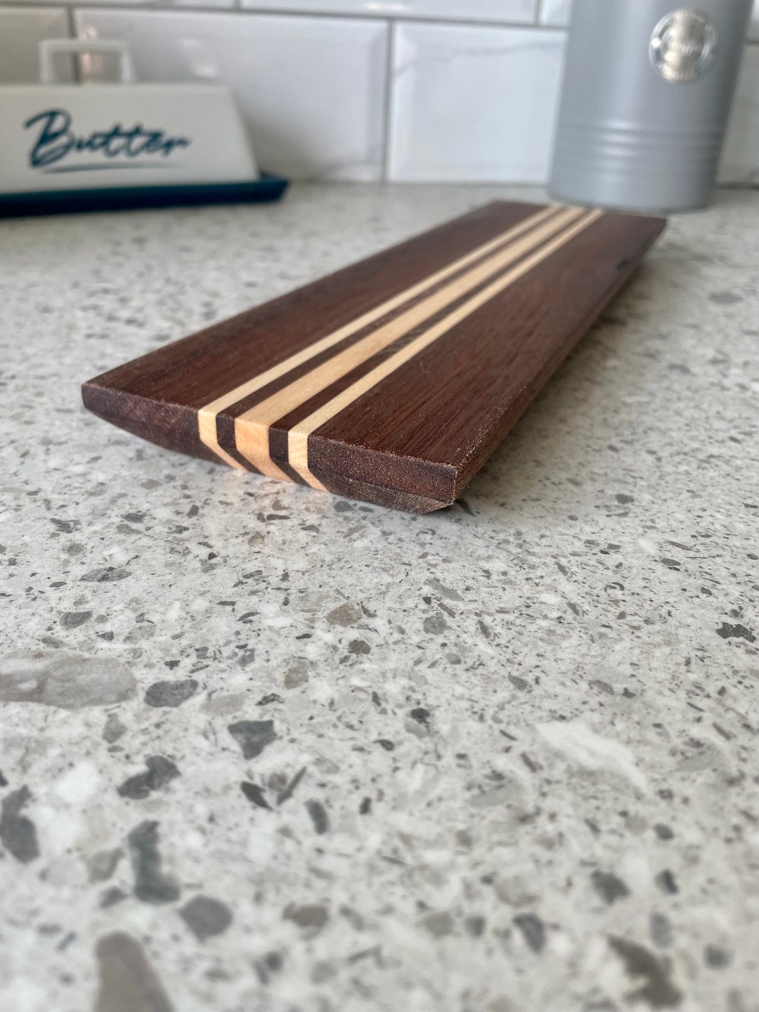 Custom Size Wooden Sushi Board Walnut & Maple Hardwood - Etsy