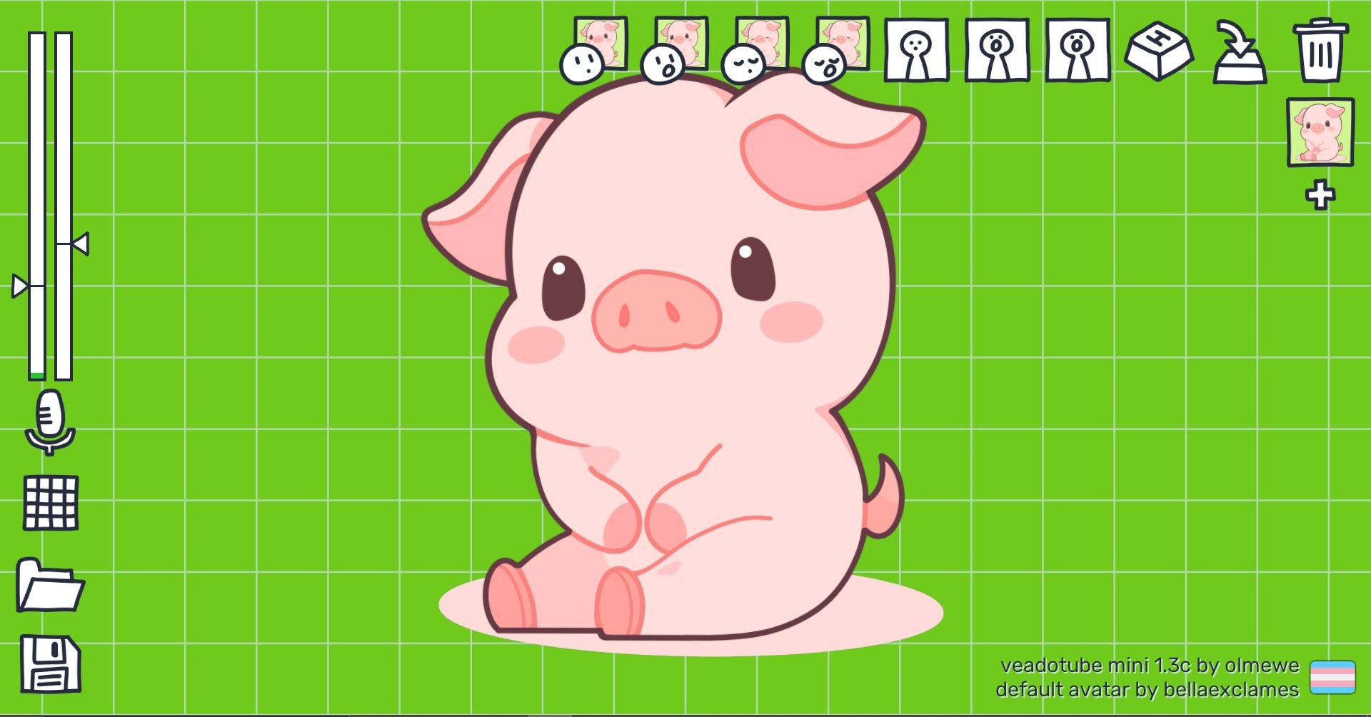 Animal Pngtuber 'pig' 4 Emotions Animal Vtuber Ready for Veadotube - Etsy