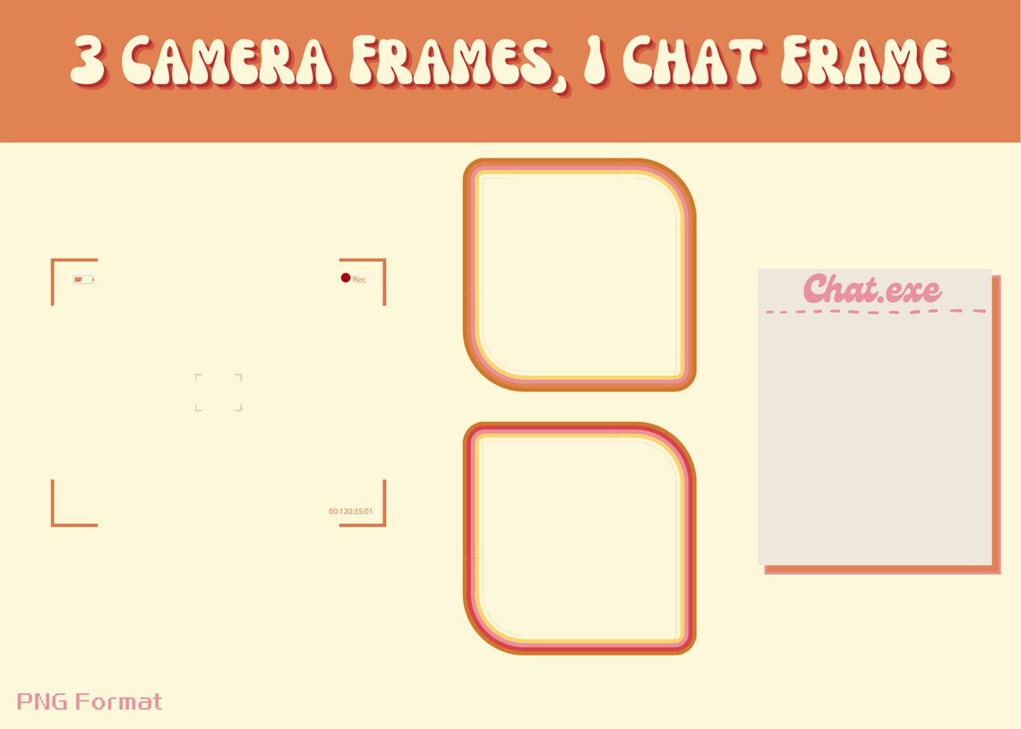 Twitch Stream Overlay Package Groovy 70s - Etsy