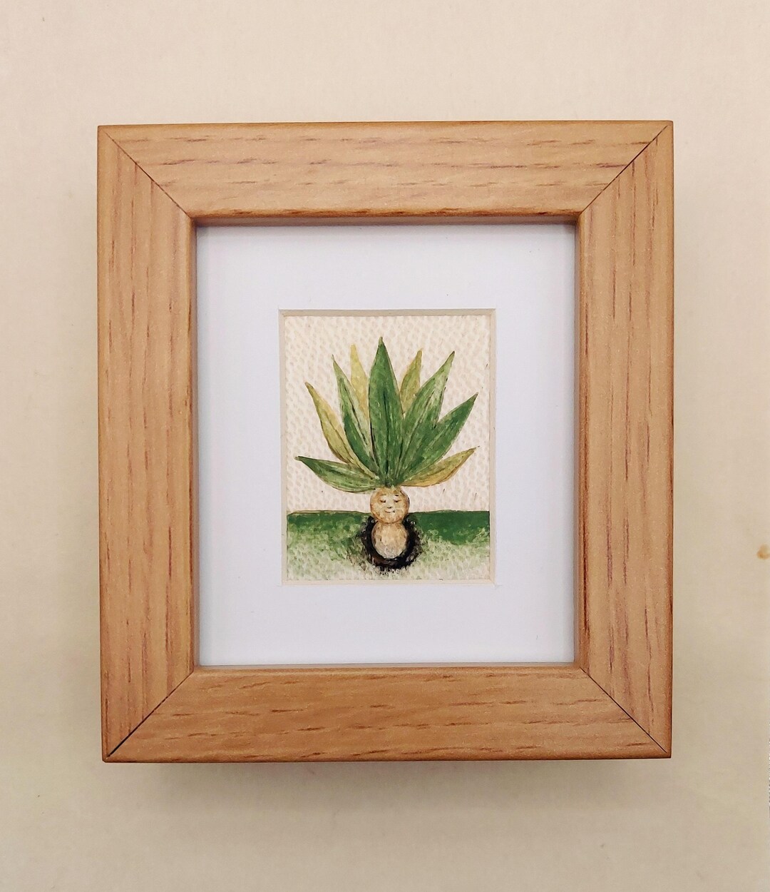 Medieval Mandrake, Handmade Miniature Painting, Miniature Illumination ...