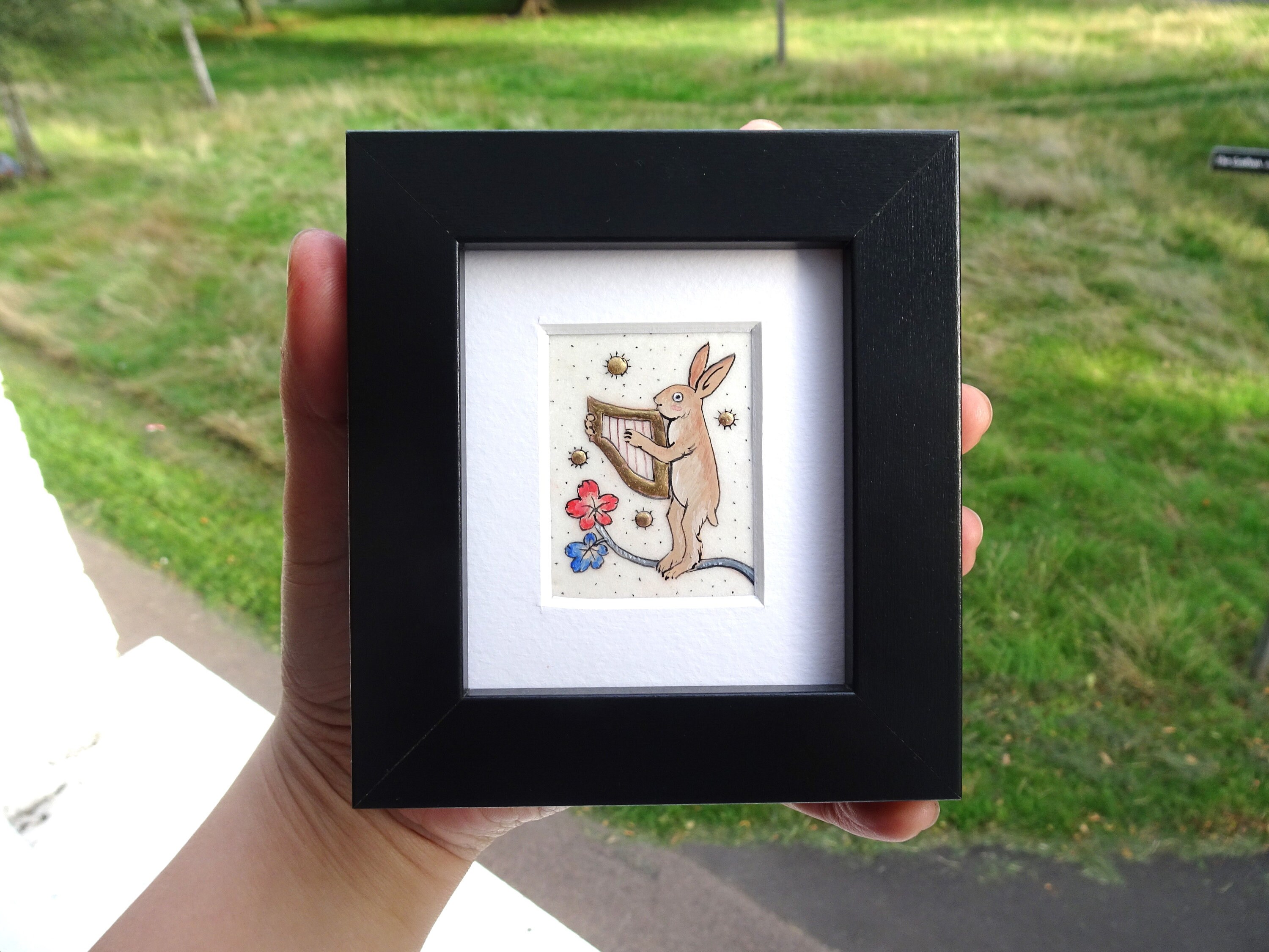 Medieval Butt Trumpet Original Handmade Miniature Painting - Etsy