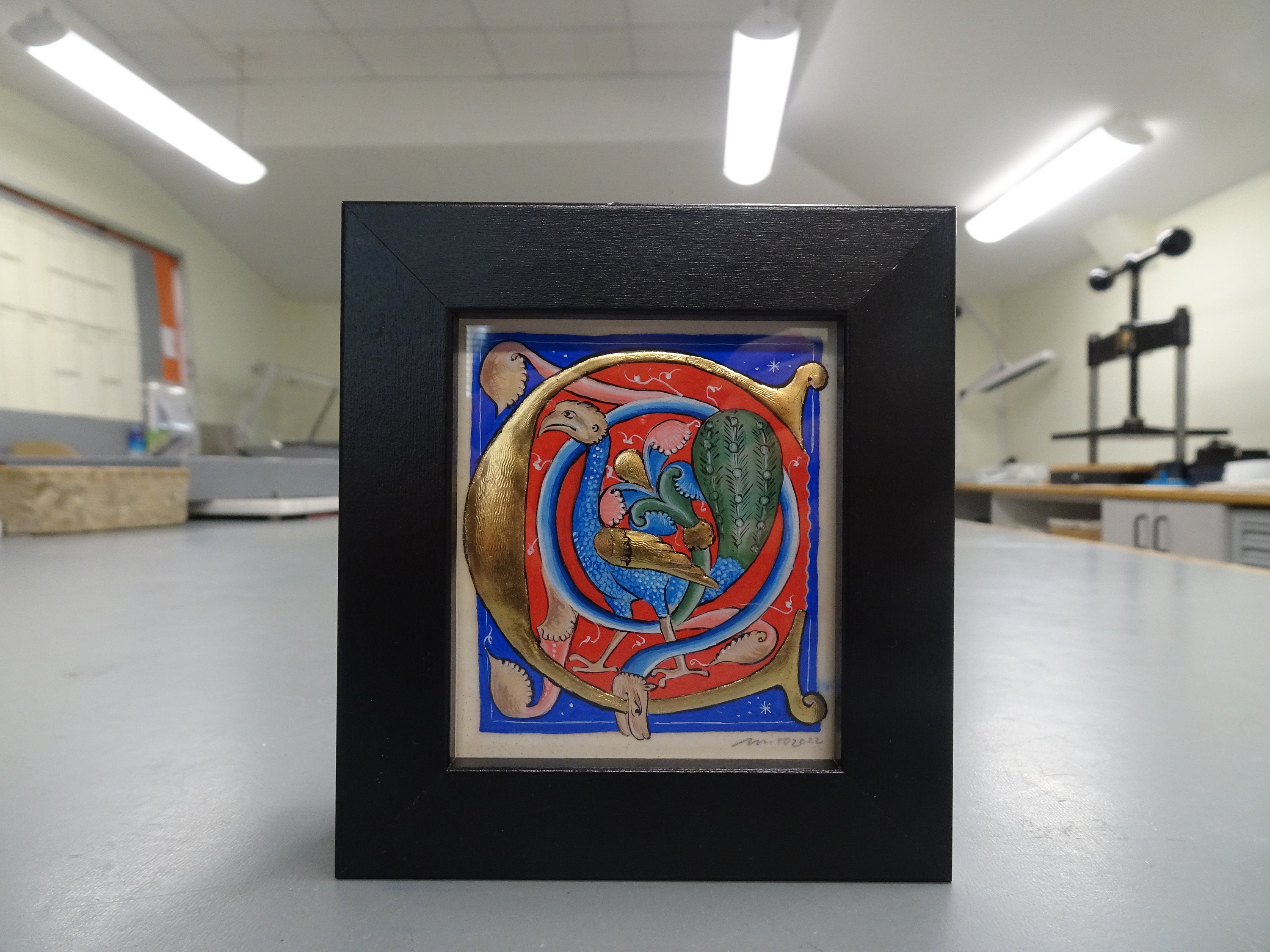 Medieval Peacock Original Handmade Miniature Painting - Etsy