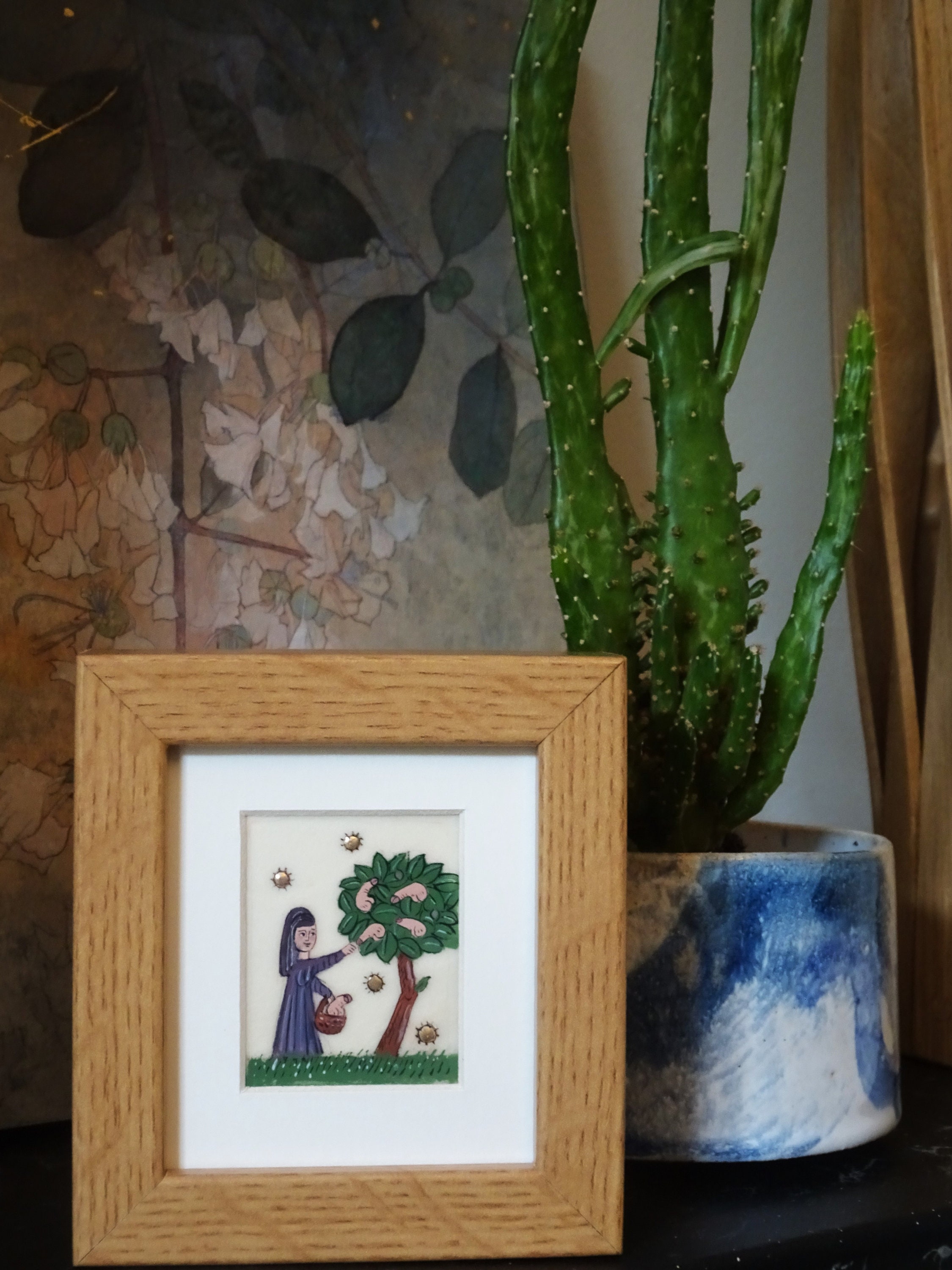 Medieval Nun With Phallus Tree small Handmade Miniature - Etsy