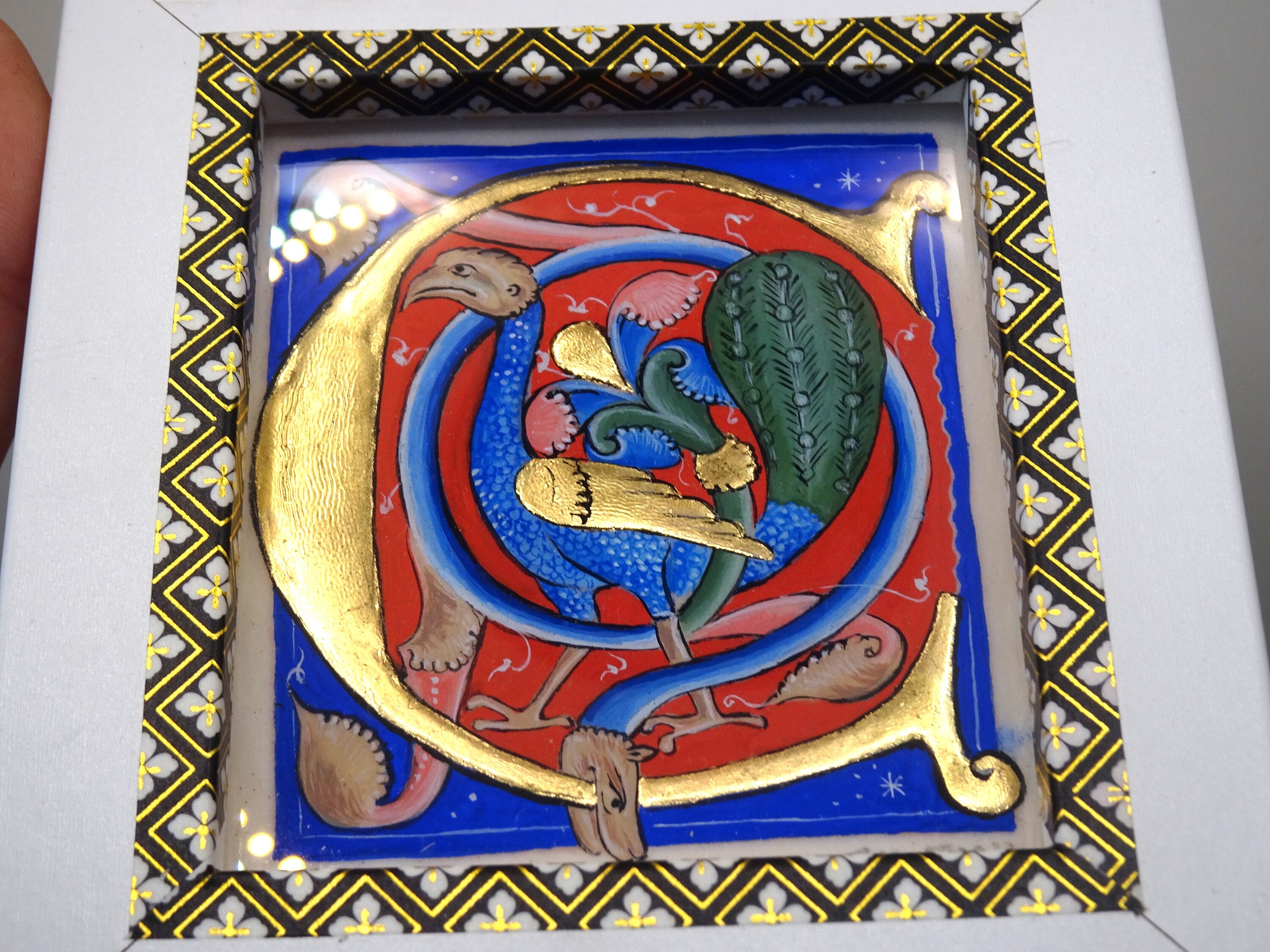 Medieval Peacock Original Handmade Miniature Painting - Etsy