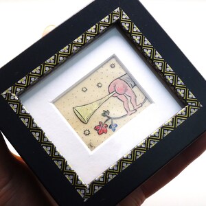 Medieval Butt Trumpet, Original Handmade Miniature Painting, Mediaeval ...