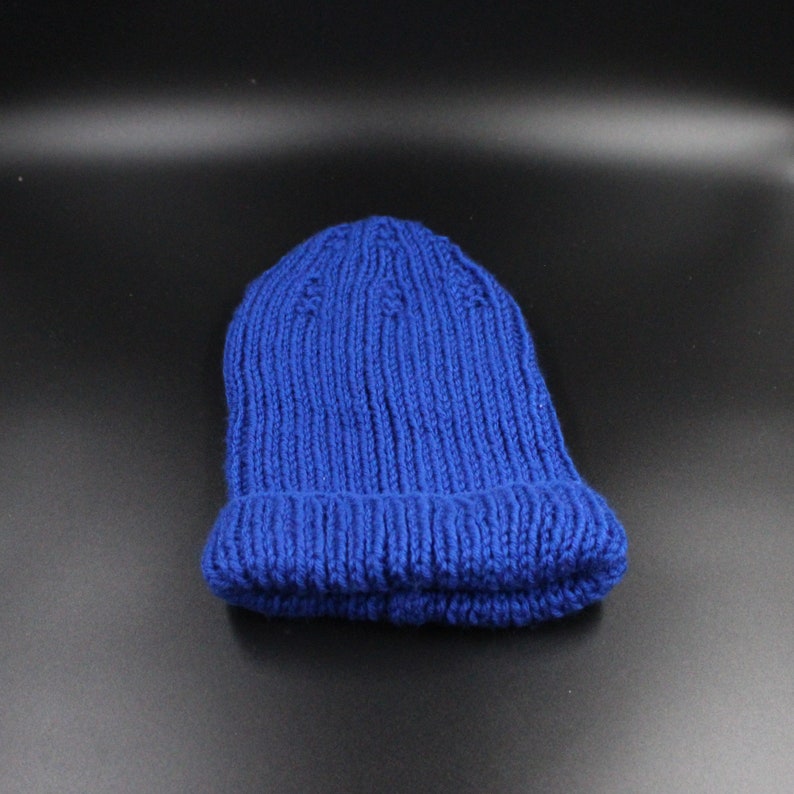 Handmade Hand Knit Royal Blue Toque - Etsy
