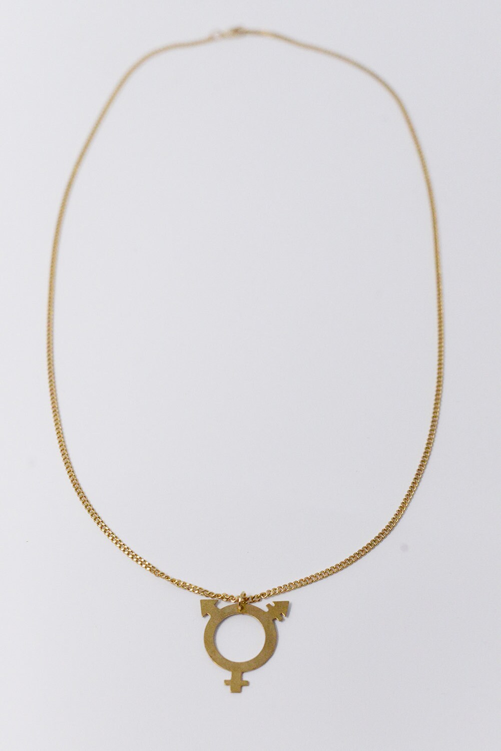 Brass Transgender Symbol Pendant Necklaces - Etsy