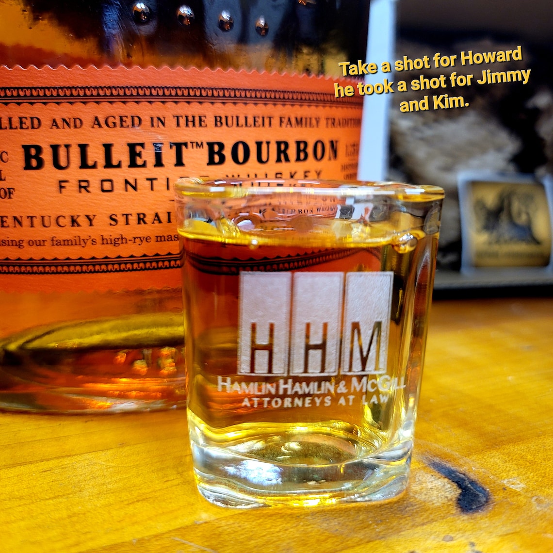 Zafiro Añejo Tequila Bottle Topper & Shot Glass Set With HHM - Etsy