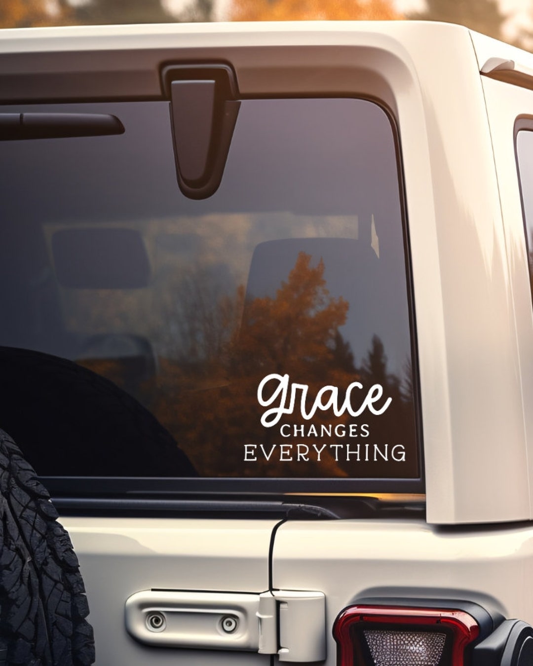 Grace Changes Everything Decal, Waterproof - Etsy
