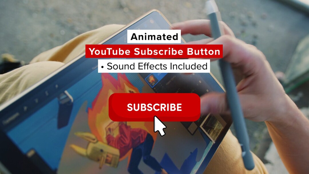 Animated Icon for Youtube Channel | Animated Subscribe Button With ...