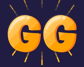 ANIMATED STATIC EMOTE Gg, Animated Good Game Emote, Good Game Sparkle ...