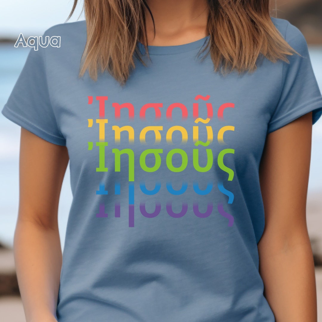 Jesus in Greek T-shirt, Edgy Christian Shirt, Bold Christian Shirt ...