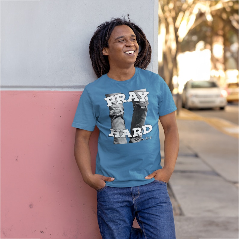 Pray Hard Worn Knees, Pastor Gift, Mens Gift, Unisex Prayer Shirt ...