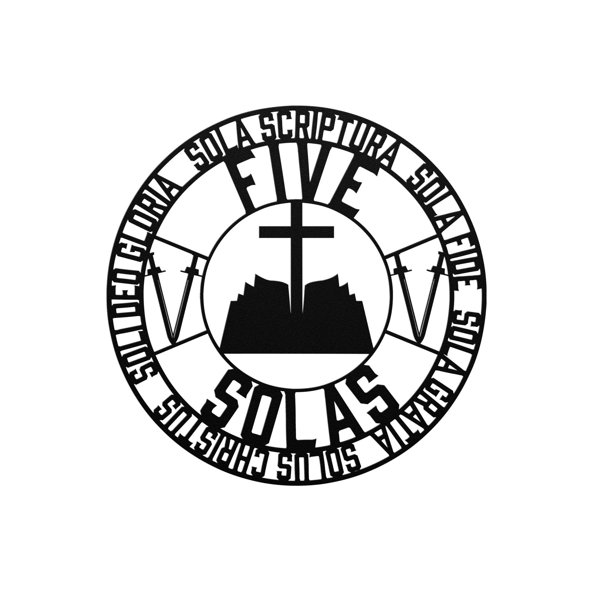 Reformation Inspired Five Solas 18 Gauge Steel Sign, Available in 5 ...