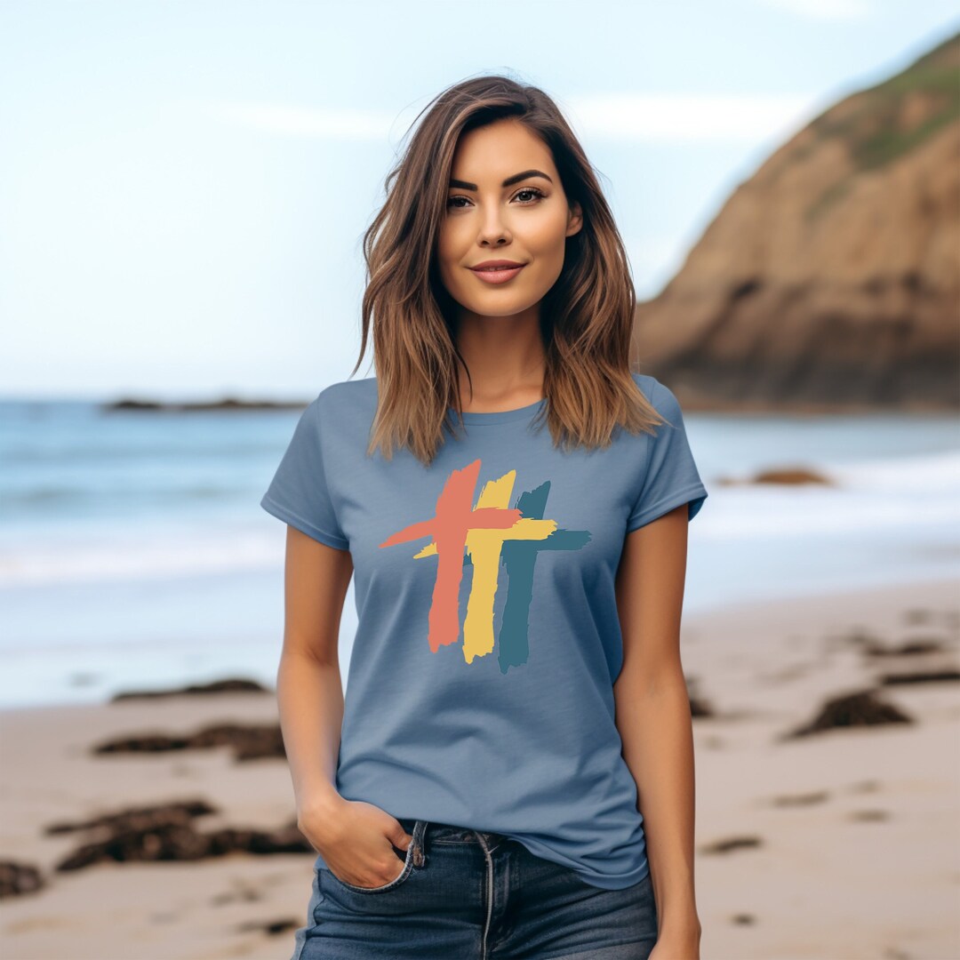 Cross T-shirt, Cool Christian Shirt, Bold Christian Shirt, Edgy ...