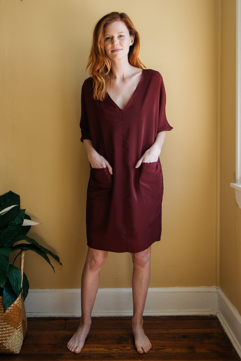 Women's Simple Caftan Dress Printable PDF Home Beginner Sewing Pattern ...