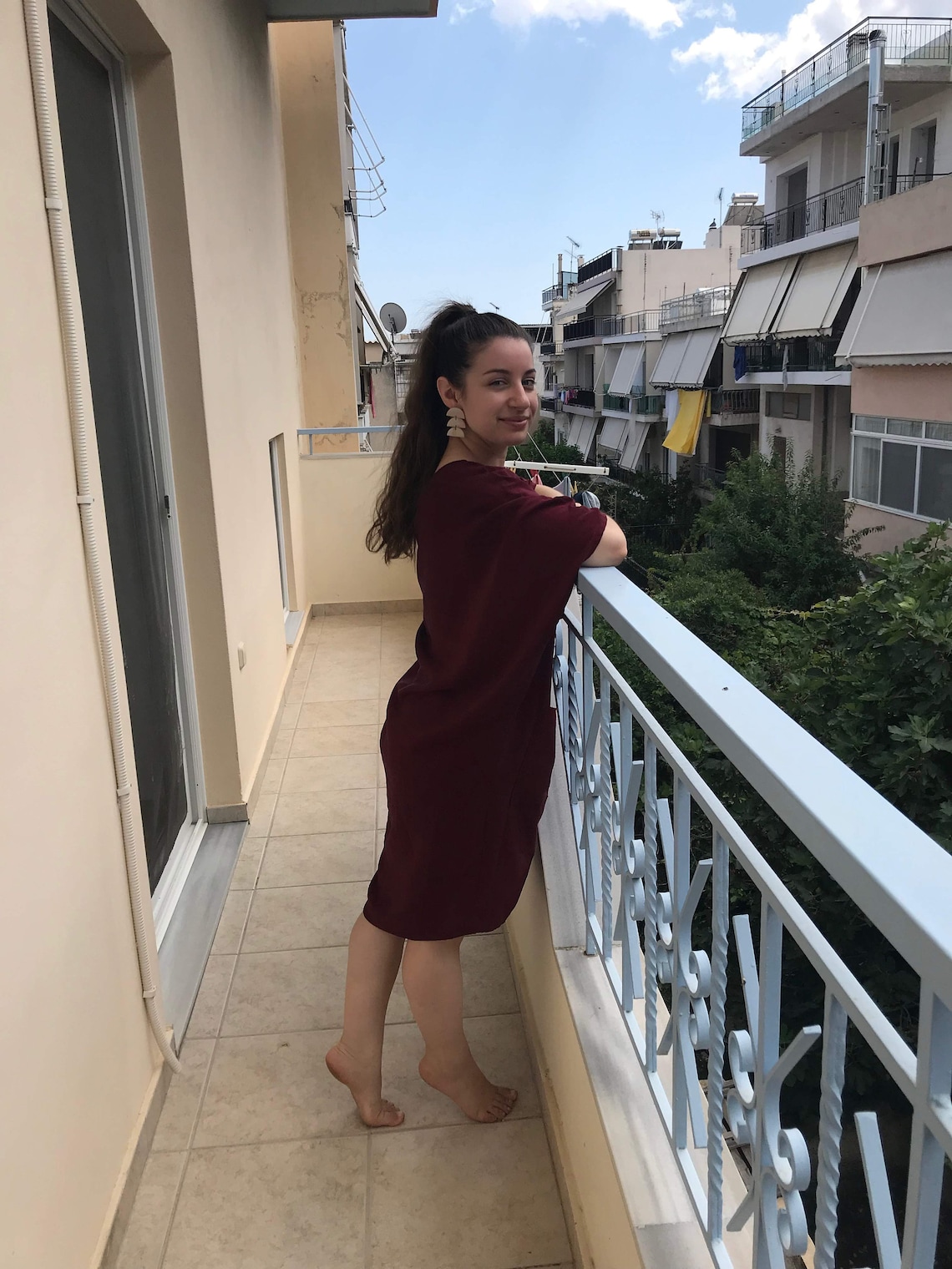 Women's Simple Caftan Dress Printable PDF Home Beginner Sewing Pattern ...