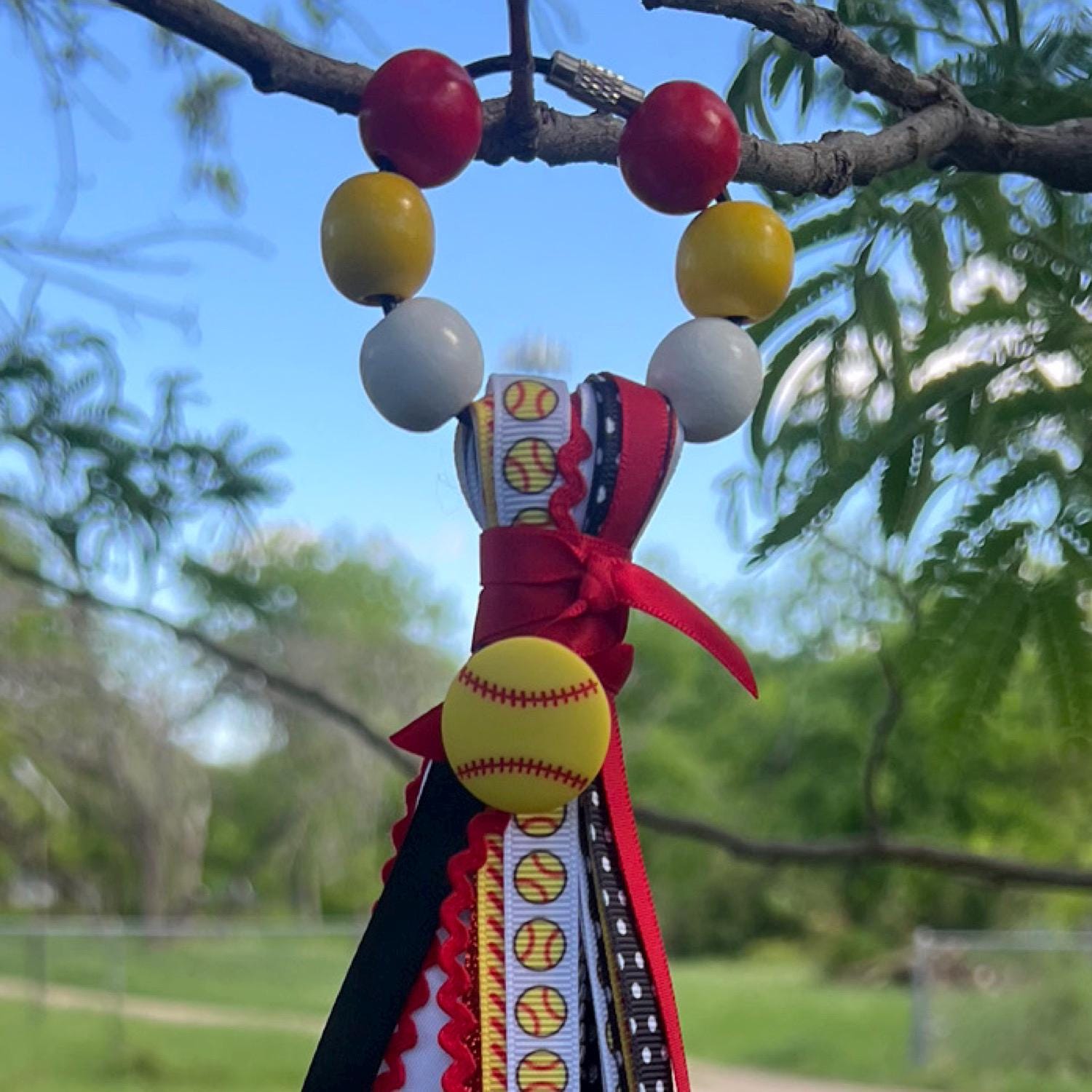 Ribbon Spirit Tassel,sports Tassel,softball|ribbon Tassel,team Spirit ...