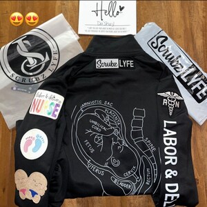 Labor and Delivery Nurse Jacket Custom - Etsy