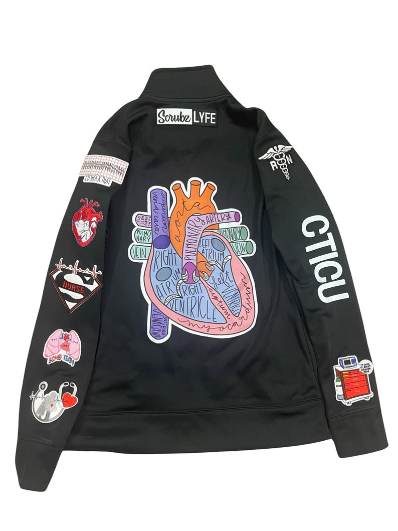 ICU Nurse Jacket Custom - Etsy