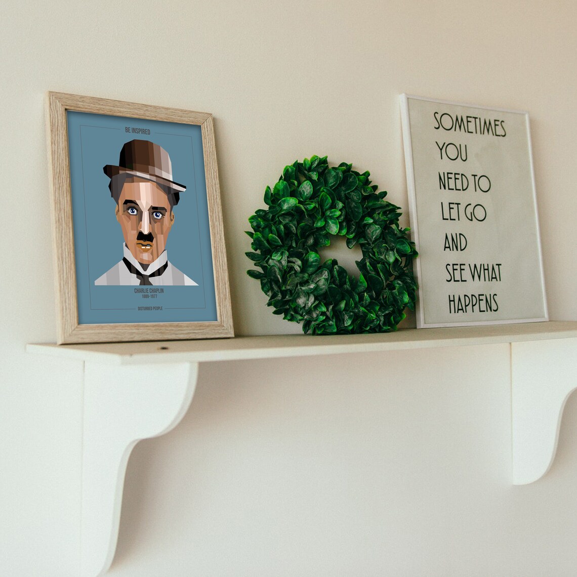 Charlie Chaplin, Be Inspired, WPAP Style Wall Art Illustration, Instant ... Charlie Chaplin, Be Inspired, WPAP Style Wall Art Illustration, Instant ...