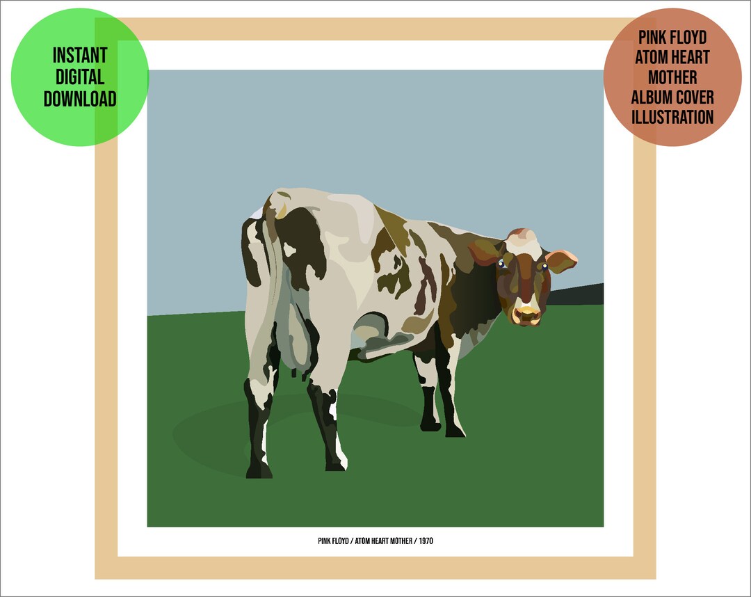 Pink Floyd Atom Heart Mother Album Cover Illustration - Etsy