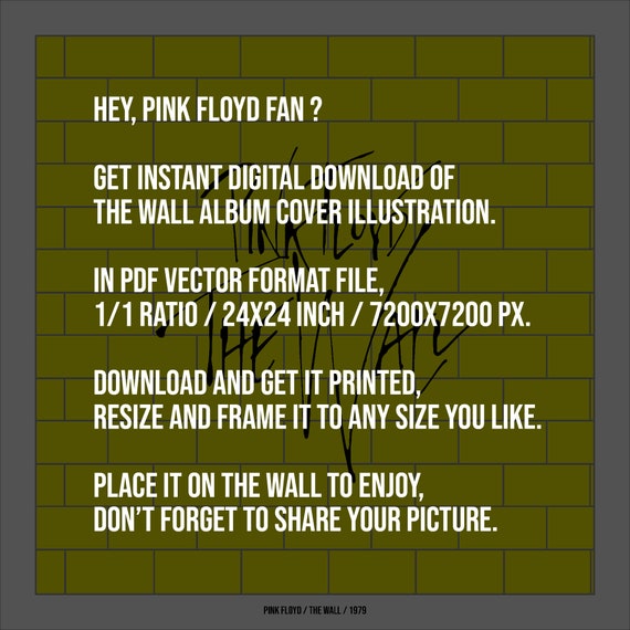 Pink Floyd The Wall Album Cover Art Pinterest