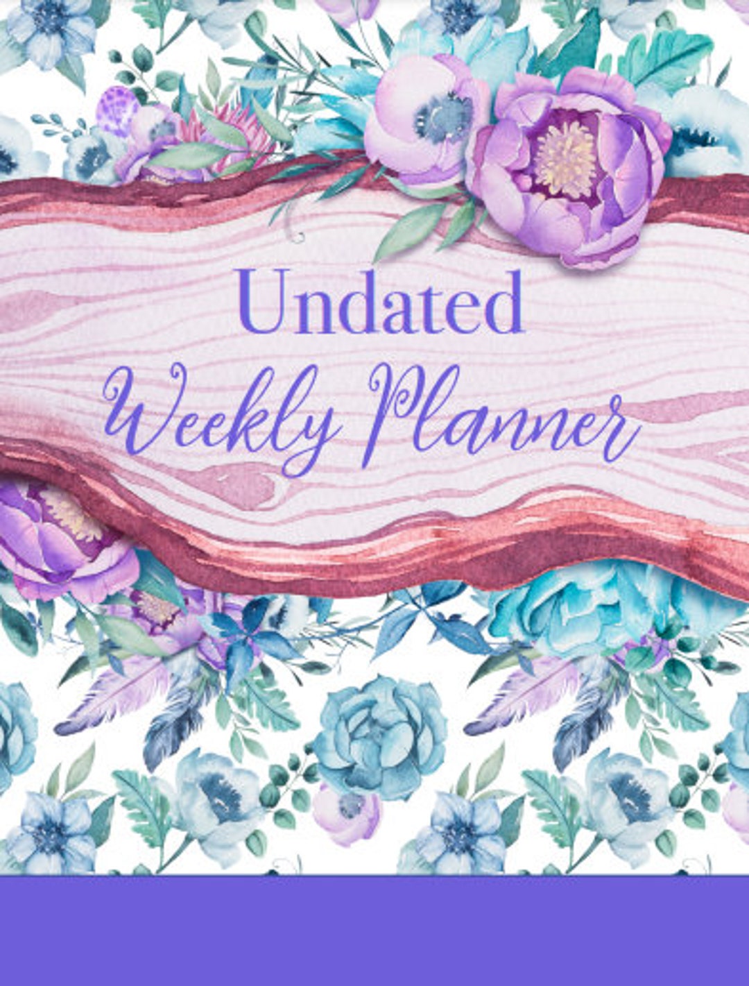 Undated Weekly Planner - Etsy