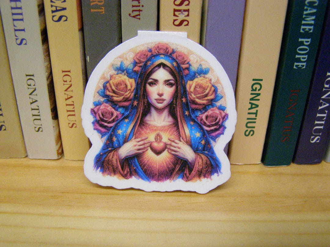 Immaculate Heart of Mary Magnetic Bookmark. Our Lady of Guadalupe ...