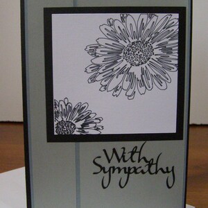 Handmade Flower Sympathy Card. - Etsy