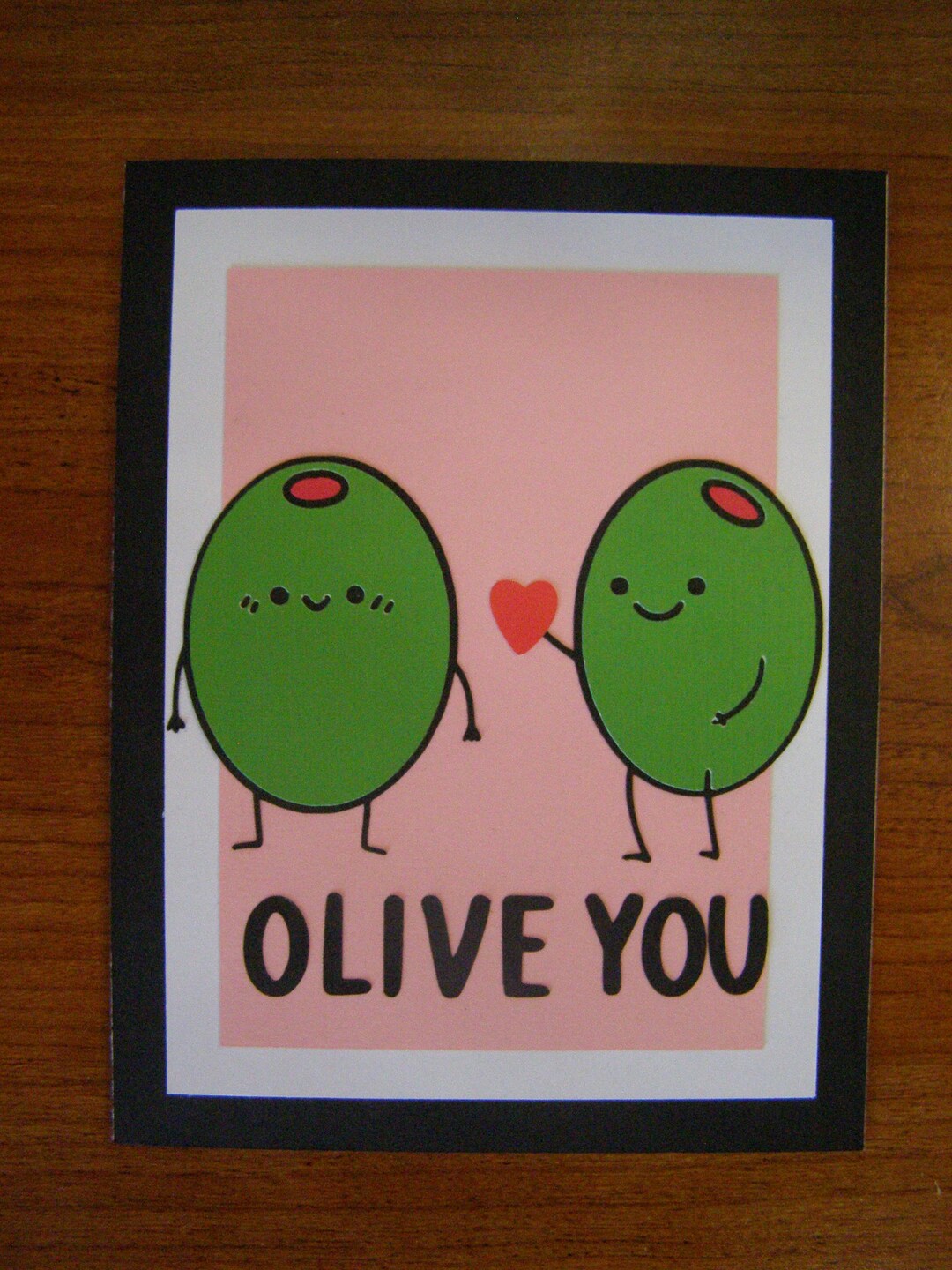 Handmade Anniversary Card. Valentine Card. Olive You Card. Mothers Day ...
