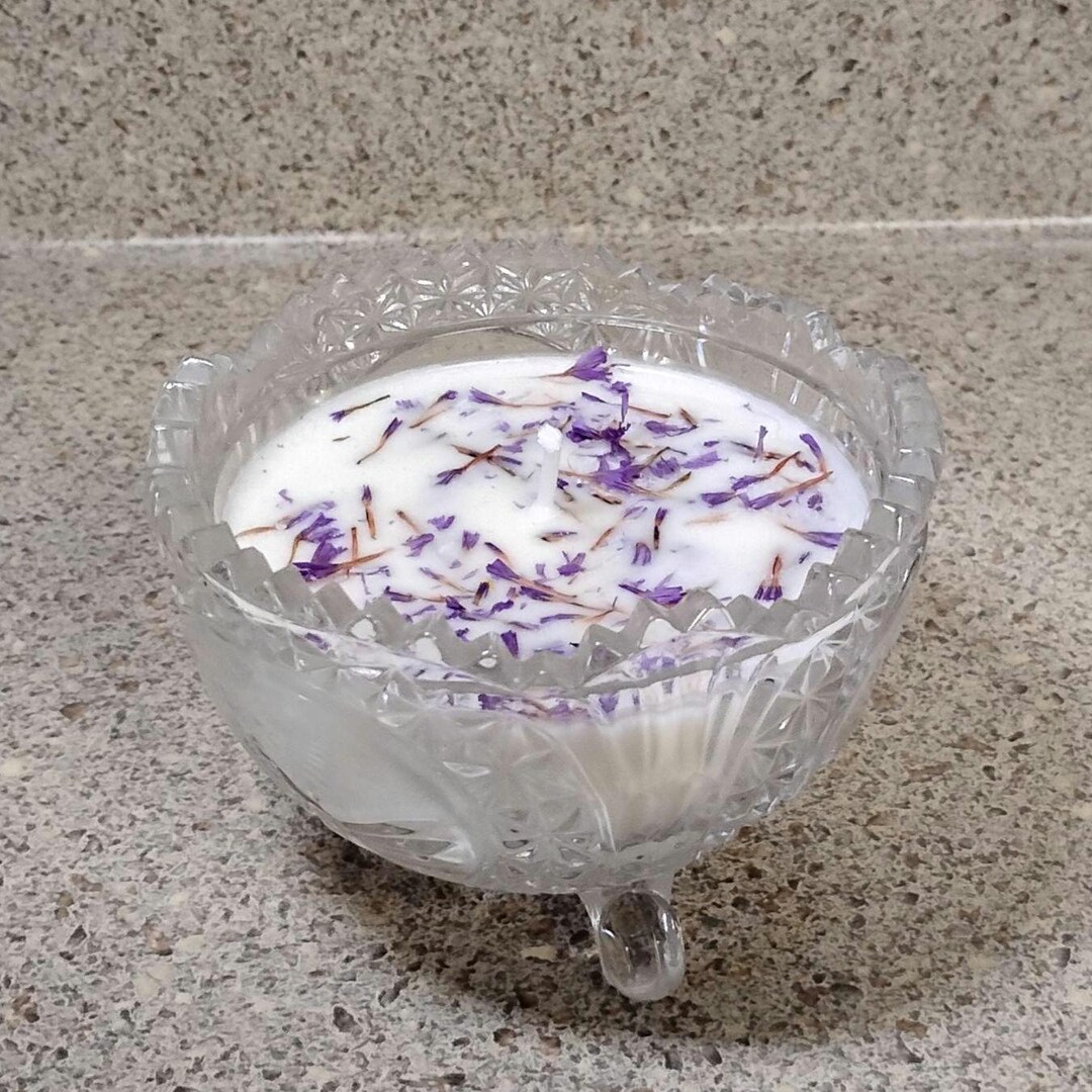 Crystal Red Bird Candle With Flowers. Hand Poured Candle. Valentine's ...