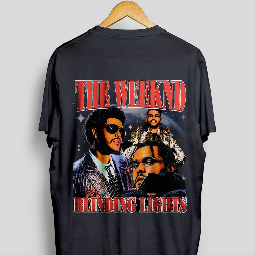 The Weeknd Shirt Front and Back Throwback Tee, T-shirt Rap Tee ...
