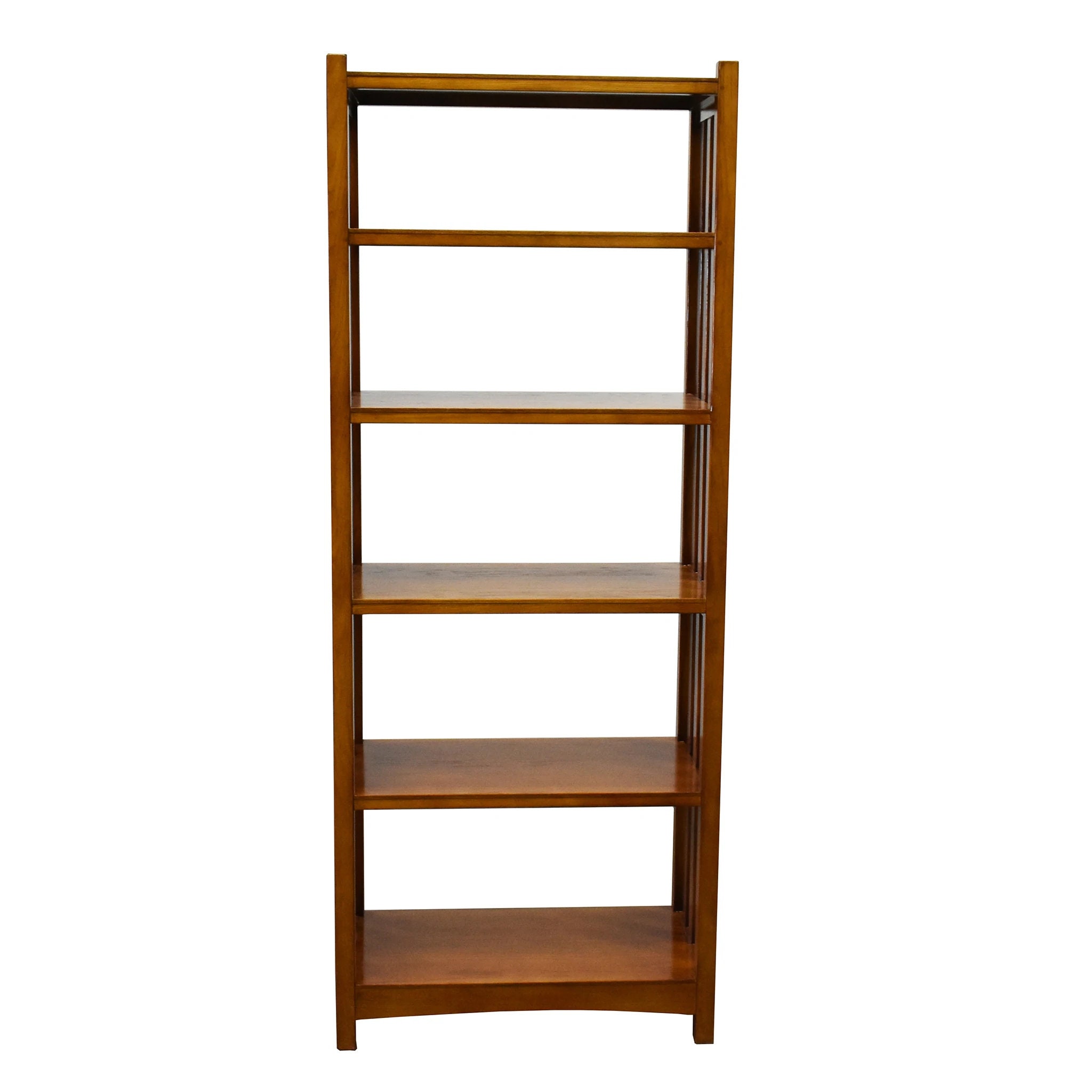 Prairiefurnitureshop Mission Spindle Side 5 Shelf Bookcase Michael's ...