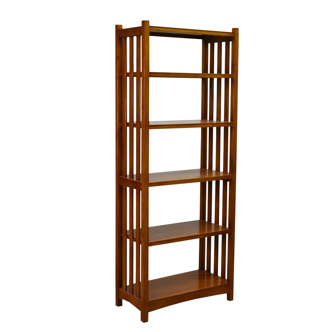 Prairiefurnitureshop Mission Spindle Side 5 Shelf Bookcase Michael's ...
