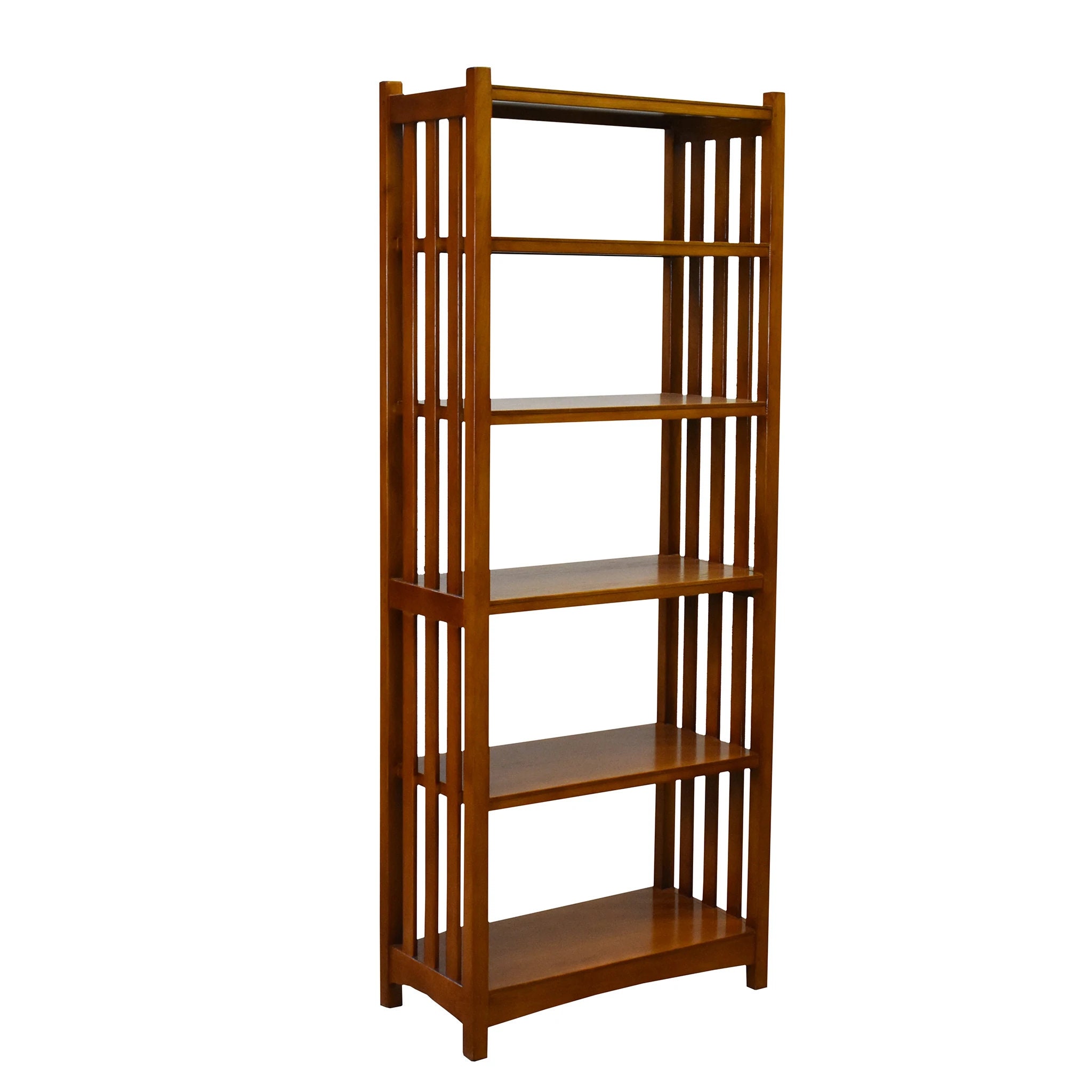 Prairiefurnitureshop Mission Spindle Side 5 Shelf Bookcase - Etsy