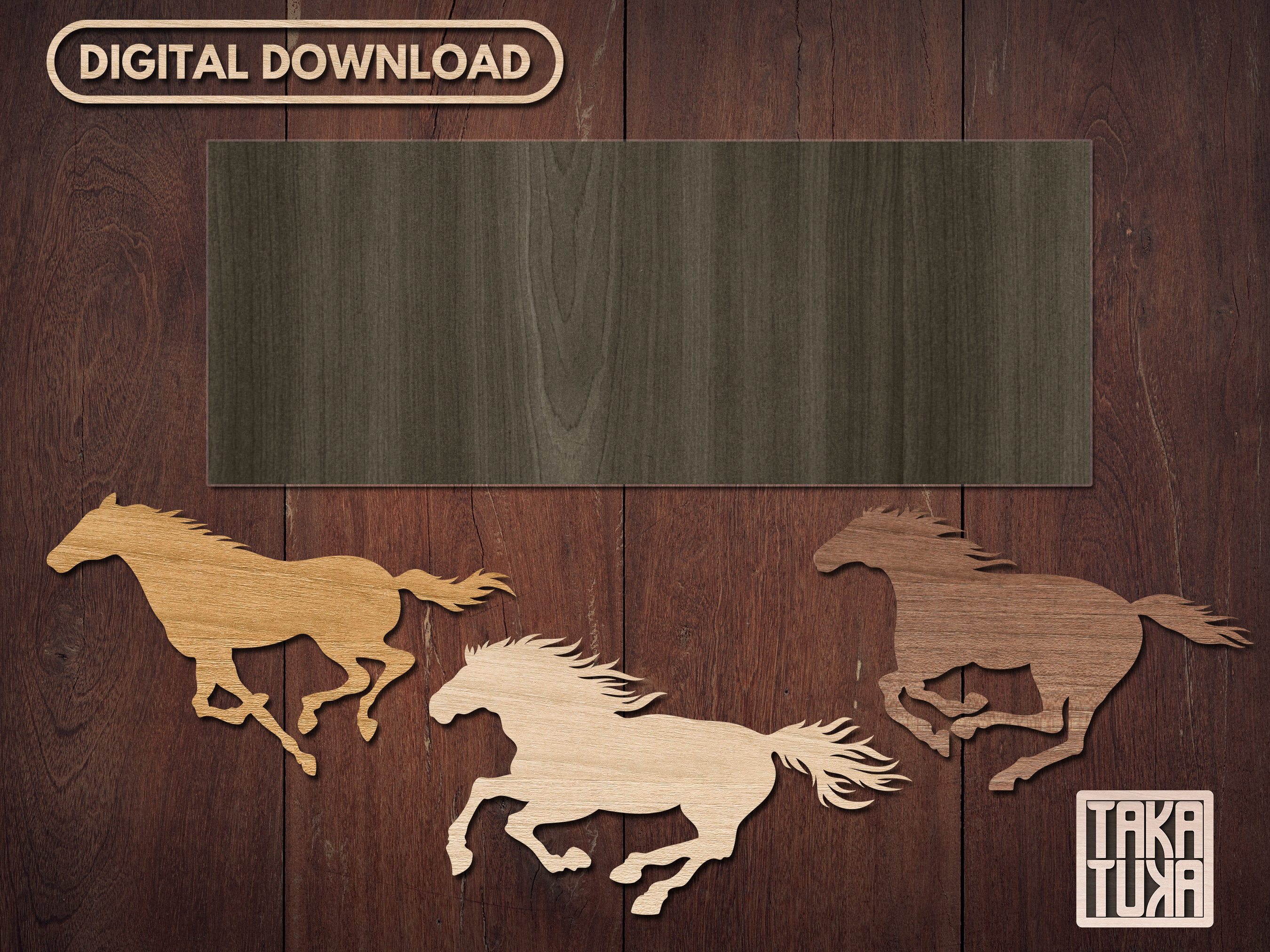 Layered Horses Laser Cut File Glowforge Horse Door Sign Laser - Etsy UK