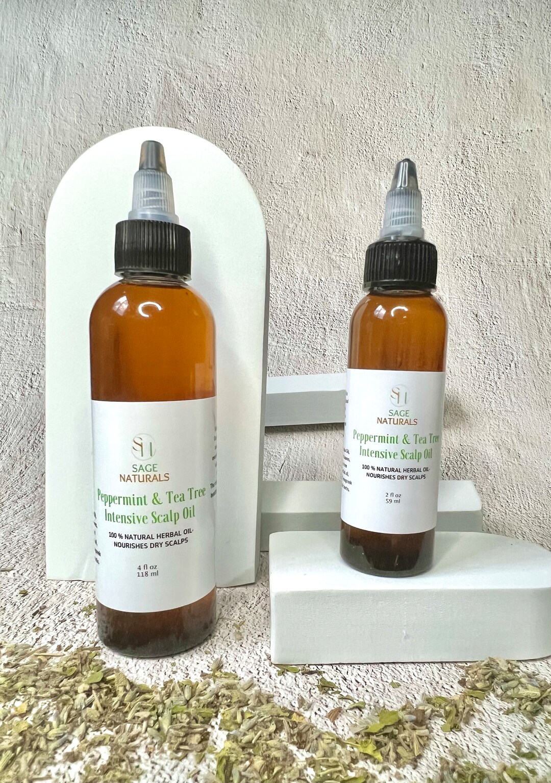 Peppermint & Tea Tree Intensive Scalp Oil Tea Tree hair - Etsy