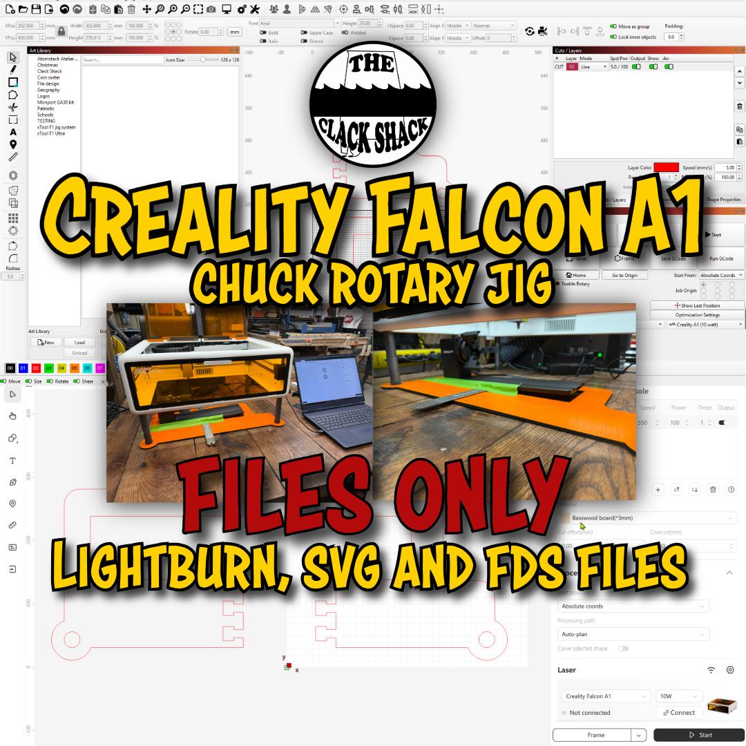 Creality Falcon A1 Chuck Rotary Jig (FILE ONLY) - Etsy