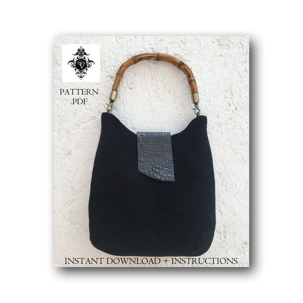 Bamboo Handle Bag - Etsy