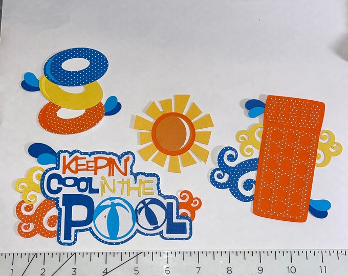 Summer Pool Die Cuts Paper Piecing - Etsy
