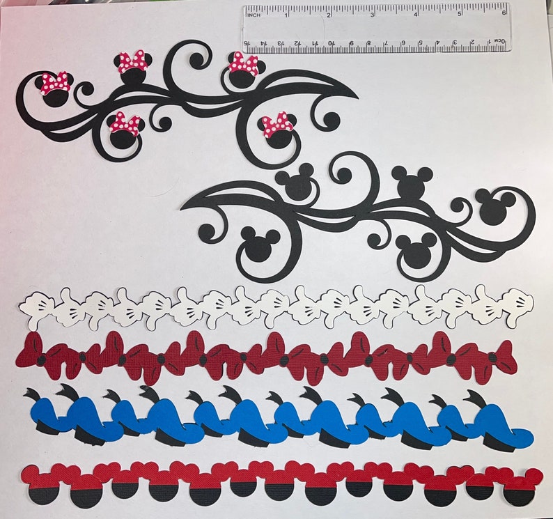 Disney Borders Embellishments Die Cuts Flourishes - Etsy
