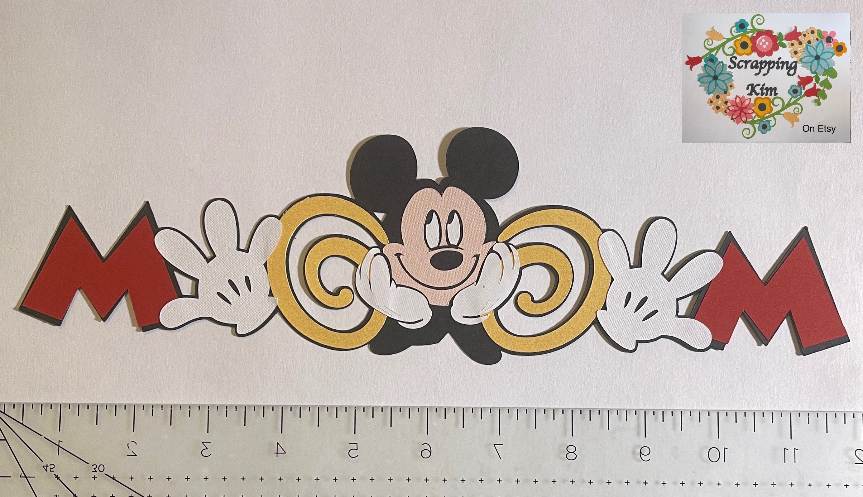 Disney Scrapbook Borders Mickey Minnie Donald Goofy - Etsy